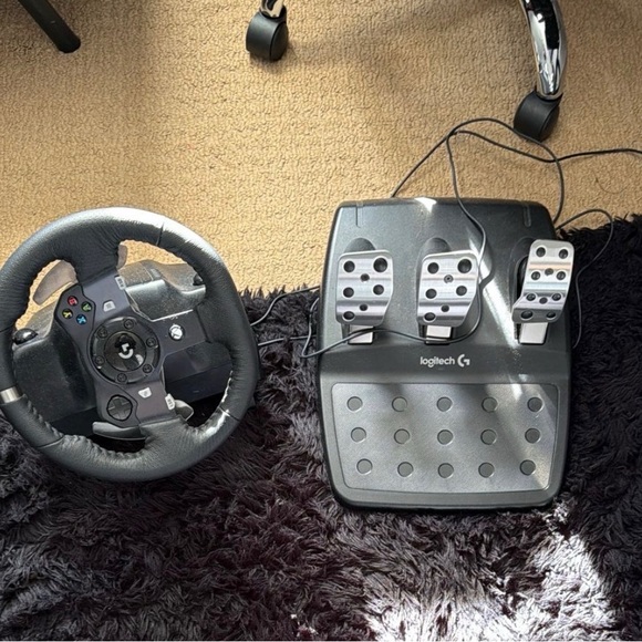 Logitech | Video Games & Consoles | Logitech Black And Silver Racing ...